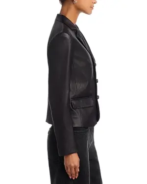 FRAME The Leather Smart Blazer