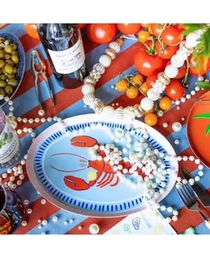 JOLLITY & CO Le Dinner Lobster Extra Large Paper Plates, Set Of 8