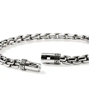 John Hardy Sterling Box Chain Bracelet - Silver