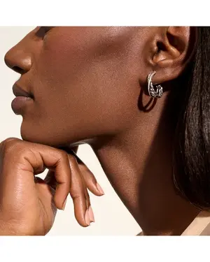 John Hardy Jh Essentials Crossover Hoop Earrings - Silver
