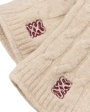 Sandro Cable Knit Gloves