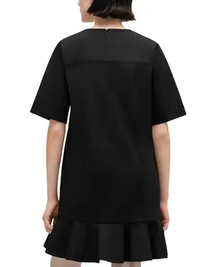 GANNI Short Sleeve Minidress - Black