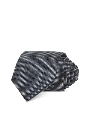 BOSS Silk Classic Grid Neck Tie - Dark Blue