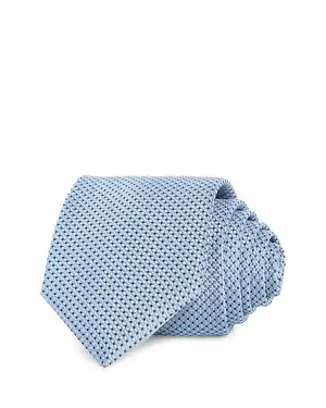 BOSS Silk Classic Grid Neck Tie - Light Pastel Blue