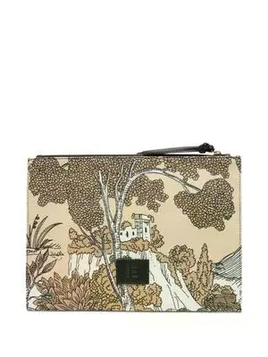 INOUI EDITIONS Animal Print Wristlet - Neutrals