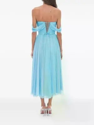 ANA RADU Off-shoulder Tulle Dress