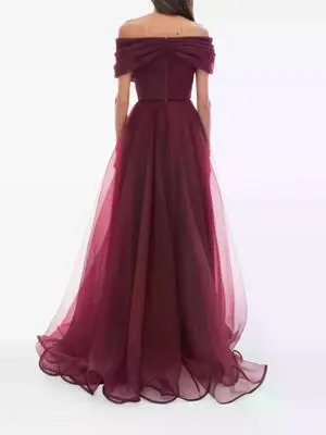 ANA RADU Off-shoulder Draped Gown
