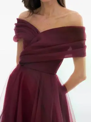 ANA RADU Off-shoulder Draped Gown
