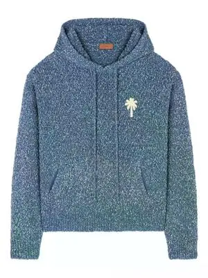 Alanui Palm-tree Hoodie - Blue