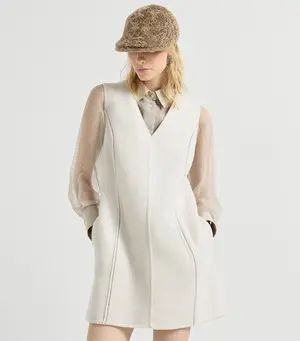 Brunello Cucinelli Virgin Wool Mini Dress