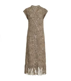 Brunello Cucinelli Fringe Cocktail Dresses