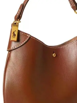 Polo Ralph Lauren Pony-plaque Leather Shoulder Bag - Brown