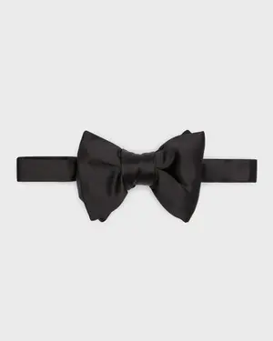 TOM FORD Pre-tied Silk Bow Tie - Black