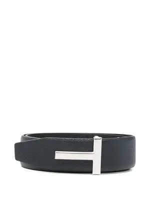 TOM FORD Leather Reversible Belt - Blue