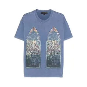 WHO DECIDES WAR Graphic Print Jersey - Blue