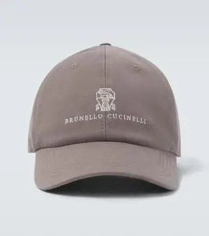 Brunello Cucinelli Logo Embroidered Baseball Cap - Grey