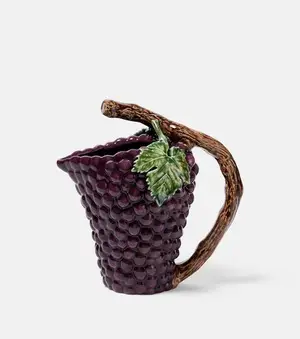BORDALLO PINHEIRO Grapes Earthenware Jug - Purple