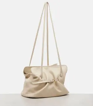 Prada Small Leather Shoulder Bag - White