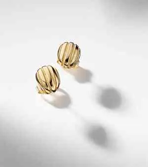 PAMELA ZAMORE Eos 18kt Yellow Earrings