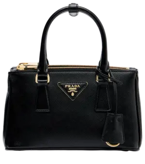 Prada Galleria Leather Top-handle Bag - Black