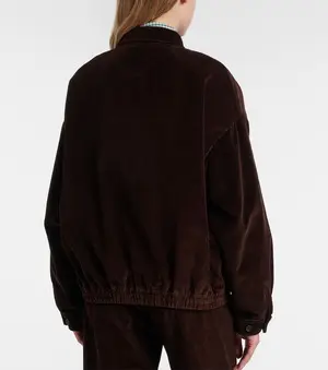 Miu Miu Oversized Cotton Corduroy Blouson Jacket