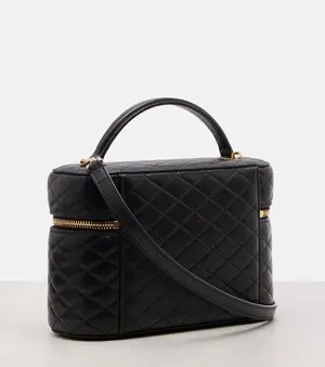 Saint Laurent Gaby Large Leather Vanity Bag - Black