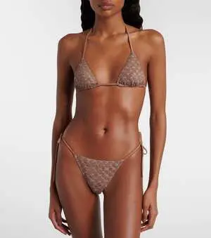 Missoni Open-knit Lamé Bikini