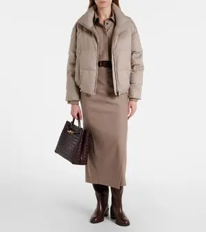 Max Mara The Cube Destino Cashmere Down Jacket - Beige