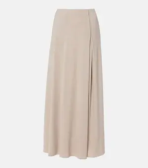Max Mara Stilla Virgin Wool Maxi Skirt - Beige