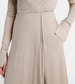 Max Mara Stilla Virgin Wool Maxi Skirt - Beige