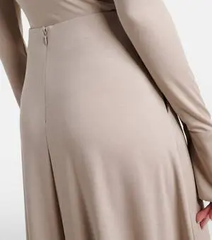 Max Mara Stilla Virgin Wool Maxi Skirt - Beige