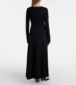 Max Mara Stilla Virgin Wool Maxi Skirt - Black
