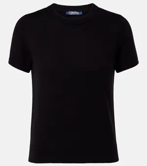 Max Mara Wool Crewneck Sweater - Black