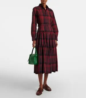 Polo Ralph Lauren Belted Plaid Shirt Dress