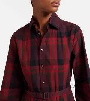 Polo Ralph Lauren Belted Plaid Shirt Dress