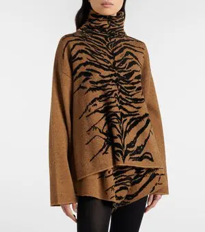 Alaïa Jacquard Turtleneck Sweater