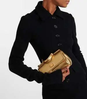 Dolce & Gabbana My Sicily Metallic Leather Tote Bag - Gold