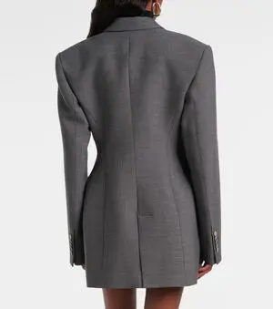 Wardrobe.NYC Peplum Virgin Wool Blazer