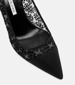 Manolo Blahnik Capcour 90 Lace Pumps