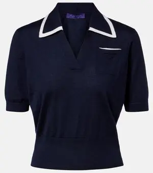 Ralph Lauren Cashmere Polo Sweater - Blue