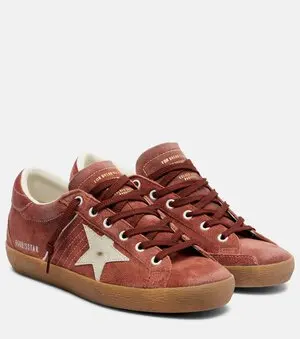 GOLDEN GOOSE Super-star Suede Sneakers - Red