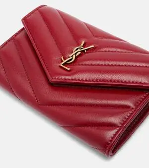Saint Laurent Cassandre Leather Card Holder