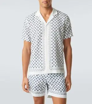 Orlebar Brown Maitan Printed Bowling Shirt