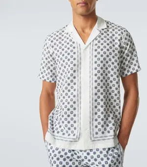 Orlebar Brown Maitan Printed Bowling Shirt
