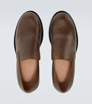 THE ROW Leather Slip-on Shoes