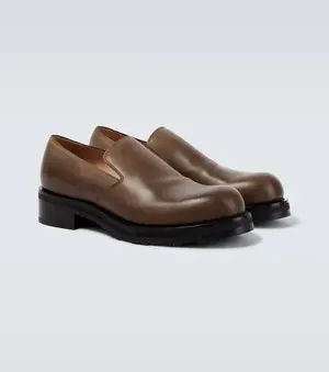THE ROW Leather Slip-on Shoes