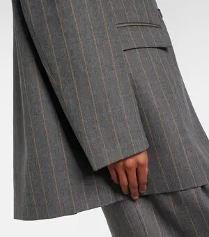 GANNI Pinstripe Blazer