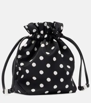 GANNI Polka-dot Pouch - Black