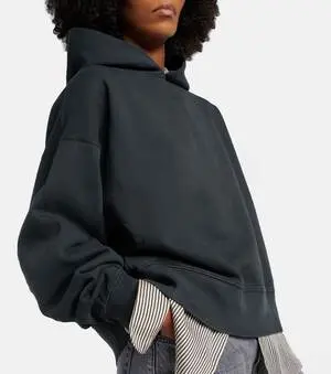 SLVRLAKE Relaxed Fit Cotton Jersey Hoodie - Black