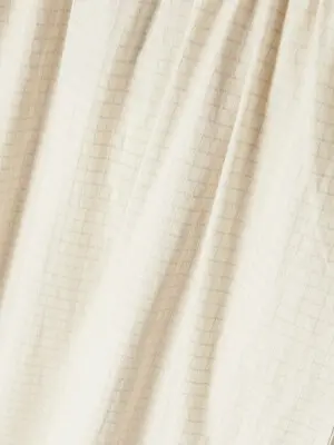 DEIJI STUDIOS Checked Organic Cotton-poplin Midi Skirt